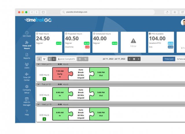 TimeTrak Employee Time Clock Software - TimeTrak Systems